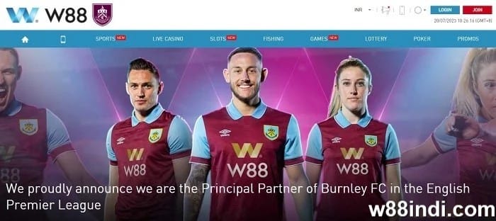 W88 Burnley FC Sponsors for 2023/24 Premier League confirmed