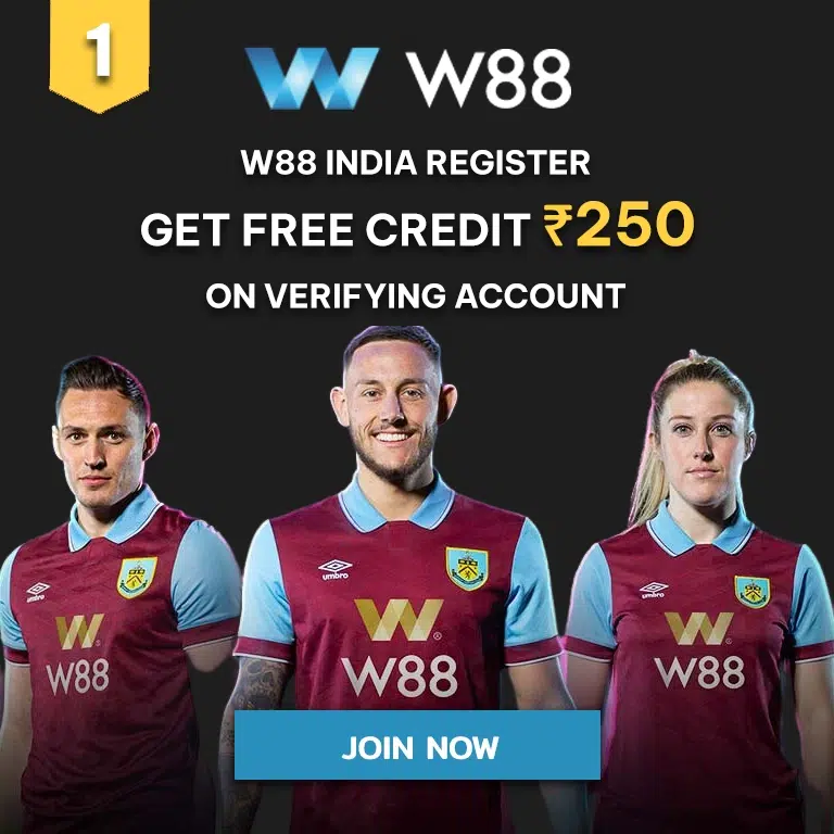 W88 Register – Join via quick form & win free credit of ₹250