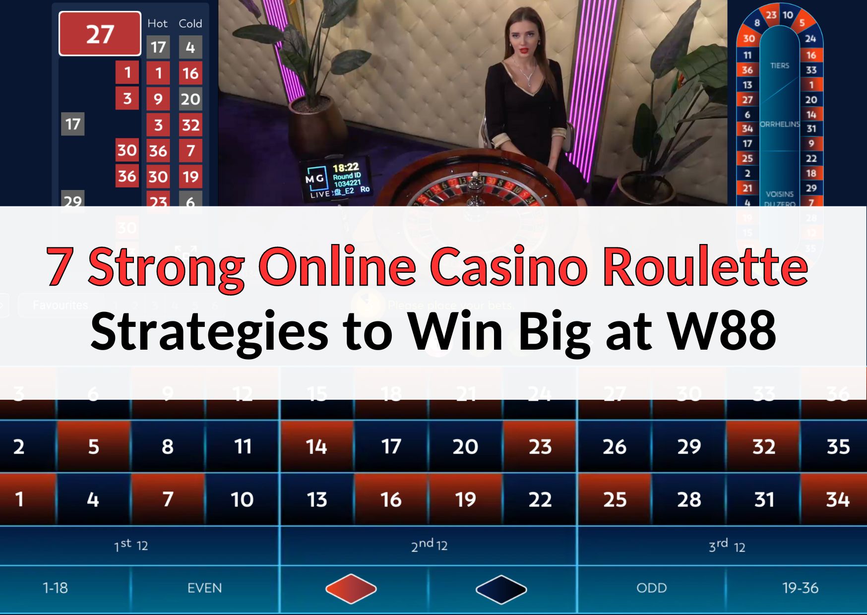 7 Proven Online Casino Roulette Strategies to earn big at W88