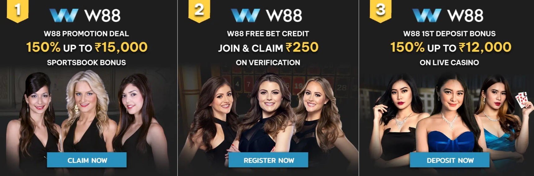 W88 Promotion: Get 150% upto ₹15,000 + ₹250 freebet – Hurry!