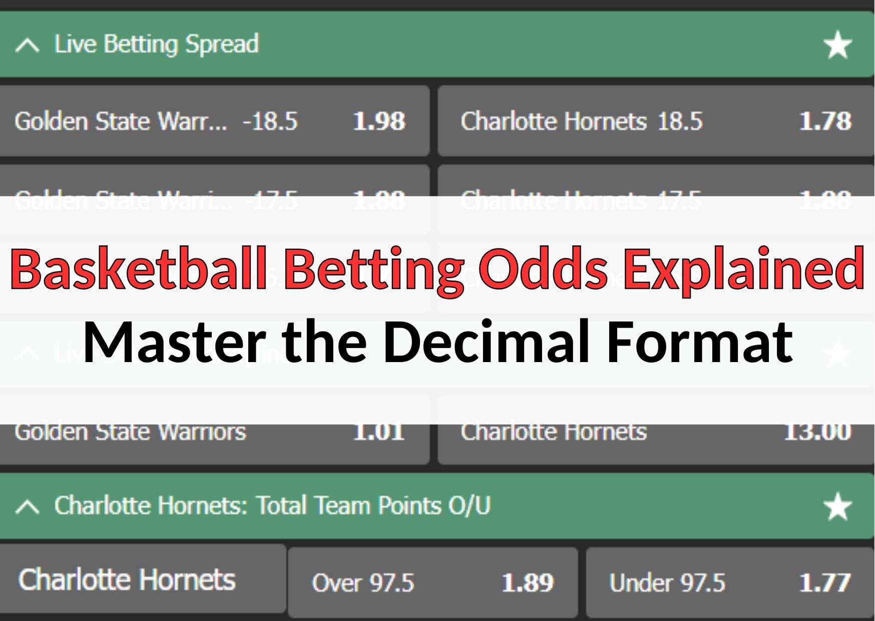 Basketball Betting Odds Explained: Master the Decimal Format