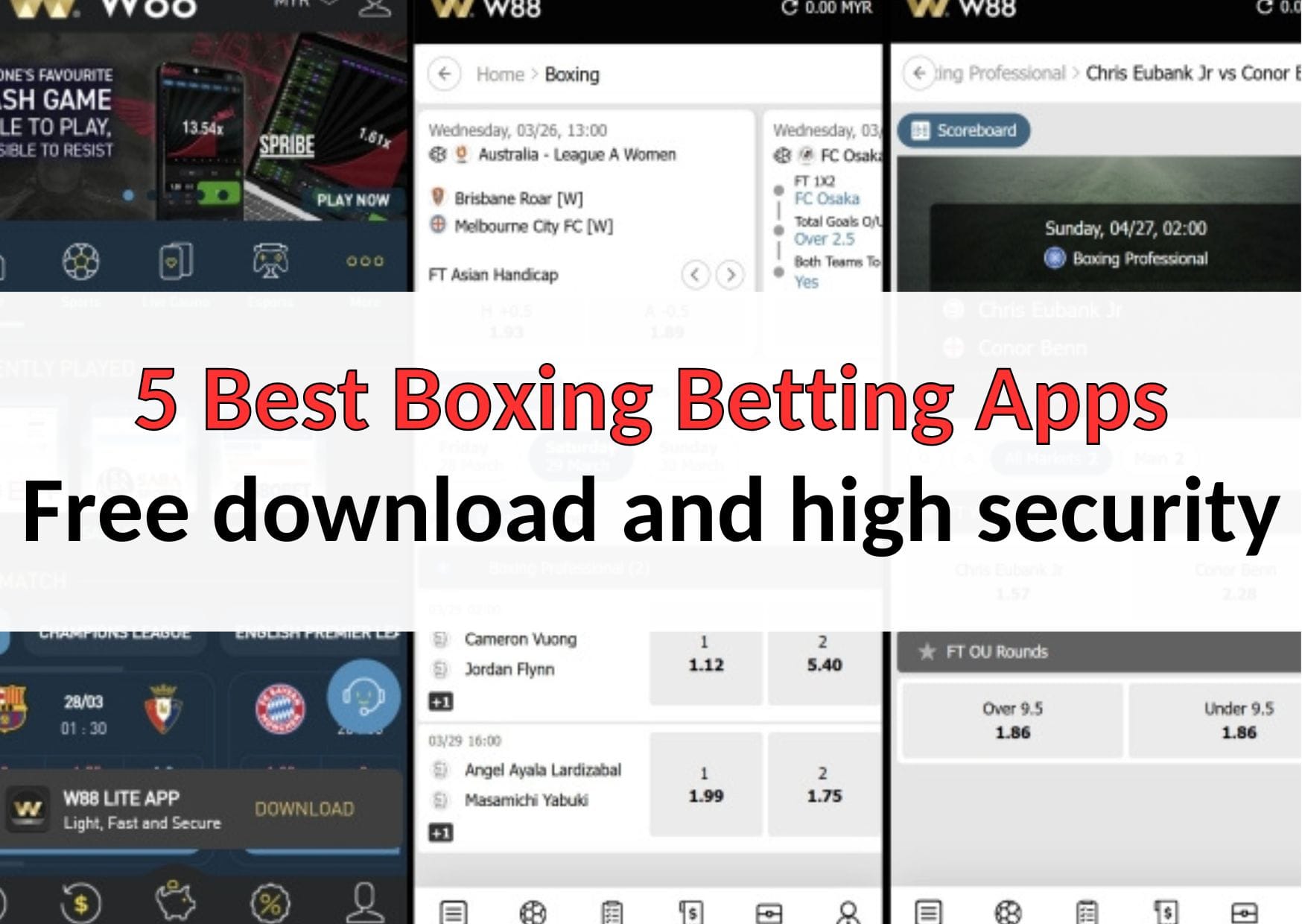 5 Best Boxing Betting Apps - Free download and high security